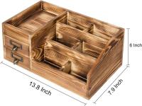 China Handmade Tabletop Organizer for Wooden Desktop Candy Paper Cup Holder Office Supplies for sale