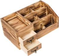 China Handmade Tabletop Organizer for Wooden Desktop Candy Paper Cup Holder Office Supplies for sale