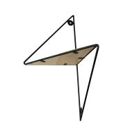 China Multifunctional Metal Wood Triangle Wall Corner Display Shelf for Home Storage for sale