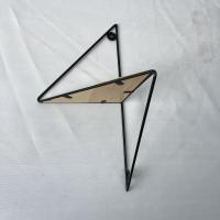 China Multifunctional Metal Wood Triangle Wall Corner Display Shelf for Home Storage for sale