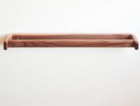 China Bathroom Towel Rack Handmade Wooden Towel Bar Large Walnut Towel Rail Non-folding Rack for sale