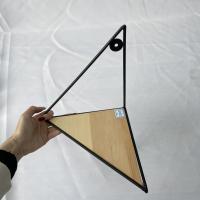 China Multifunctional Metal Wood Triangle Wall Corner Display Shelf for Home Storage for sale