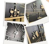 China Wooden Wall Decor Personalized Love Story Timeline Decoration As Your Request for sale