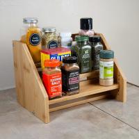 China Organic Rectangle Bamboo Cabinet Organizer Shelves 3 Wire Thickness Medium Width for sale