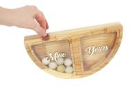 China Personalized Wooden Piggy Bank MINE YOURS Design Save Money in a Fun and Creative Way for sale