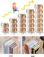 China 3-5 Tier Children Rotating Bookshelf for General in White Living Room Bookcase for sale