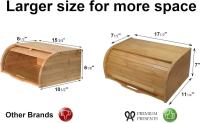 China Other Gift Craft Eco-Friendly Natural Bamboo Large Wooden Box Storage Boxes Kitchen Counter Organizer for sale