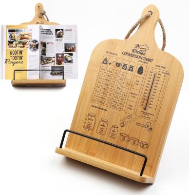 China Single Tier Cook Book Stand with Measurement Conversion Chart Essential Household Item for sale