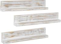 China Wall Mounted White Washed Solid Wood Challenge Coin Holder Three-layer Wood Handicraft for sale