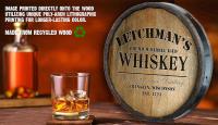 China Varnishing Printing Handling Wooden Barrel Wall Decoration Bar Sign for Wine and Beer for sale