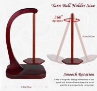 China Magnetic Metal Twirling Mechanism Wooden Yarn Spinner for Knitting and Crocheting for sale
