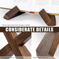 China Effortless Recipe Organization with our Solid Wood Recipe Book Holder Burned Printing for sale