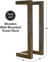 China 202405 Wooden Wall-Mounted Towel Rack Personalized to Your Preferences for sale