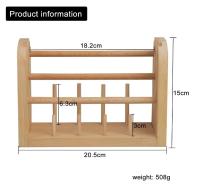 China 202406 Wooden Yarn Spool Holder Thread Spool Storage Rack Spinning Ball Winder Compact for sale