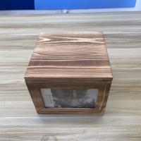 China Wooden Photo Frame Storage Box in 21x21x17cm Size with Customizable Color Option for sale