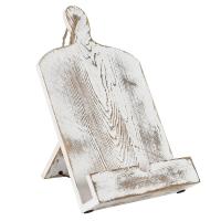 China Functional Design Pine Rustic Style Wooden Cookbook Stand for No Sample Required for sale