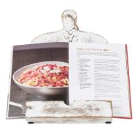 China Functional Design Pine Rustic Style Wooden Cookbook Stand for No Sample Required for sale