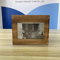 China Wooden Photo Frame Storage Box in 21x21x17cm Size with Customizable Color Option for sale