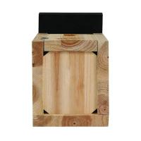 China Outdoor Hanging Wooden Birdhouse with Laser Engrave Printing Durable and Stylish for sale