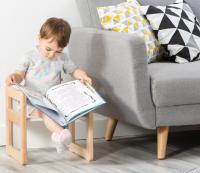 China Customized Logo Space Saving Function 202406 Montessori Wooden Multi-functional Chair for sale