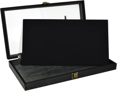 China Custom Size Logo Color Wooden Jewelry Display Storage Box with Lid Made of Solid Wood for sale