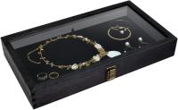China Custom Size Logo Color Wooden Jewelry Display Storage Box with Lid Made of Solid Wood for sale