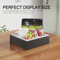 China Waterproof Anti-Spill Wooden Couch Cup Holder Tray for Bed Sofa Organizer Handmade for sale