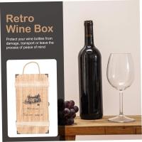 China Handmade Pine Wood Wine Box With Lid For Custom Size Decorative Empty Containers for sale