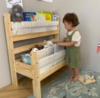 China Montessori Wooden Bookshelf Hidden Storage and Space-Saving Function for Toddlers for sale