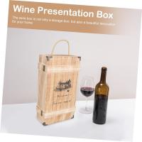 China Handmade Pine Wood Wine Box With Lid For Custom Size Decorative Empty Containers for sale