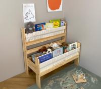 China Montessori Wooden Bookshelf Hidden Storage and Space-Saving Function for Toddlers for sale