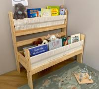 China Montessori Wooden Bookshelf Hidden Storage and Space-Saving Function for Toddlers for sale