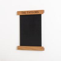 China 202406 Floating Framed Notice Board Score Card Board Wooden Scoreboard with Chalkboard for sale