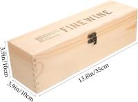 China Design Clasp Single Wooden Wine Gift Box Made of Solid Wood for Other Gift Craft for sale