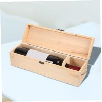 China Design Clasp Single Wooden Wine Gift Box Made of Solid Wood for Other Gift Craft for sale