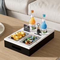 China Customized Logo Acceptable Popular Couch Bar Snack Box Sofa Organizer for Side Tables for sale
