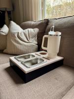 China Customized Logo Acceptable Popular Couch Bar Snack Box Sofa Organizer for Side Tables for sale