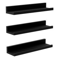 China Floating Shelf in White Composite Wood Wall Mounted Storage Shelves for Living Room for sale