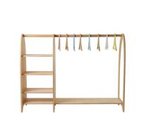 China Home Furniture Montessori Kids Clothing Rack Wardrobe with Mirror and High Quantity for sale