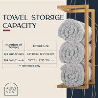 China Custom Service Wall Mounted Storage Wooden Shelf Towel Rack for As your request for sale