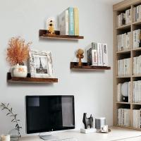 China Space-Saving Kitchen Set Of 5 Small Picture Ledge Home Wood Floating Shelves For Wall for sale