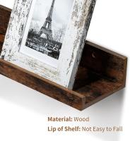 China Space-Saving Kitchen Set Of 5 Small Picture Ledge Home Wood Floating Shelves For Wall for sale