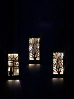 China Handmade Wooden LED Wall Decoration for Bedroom Square Over-the-Bed Theme Love for sale