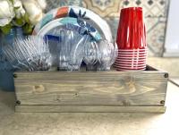 China Make Hosting a Breeze Solo Cup Wood Holder for Kitchen Counter and Party Hosting for sale
