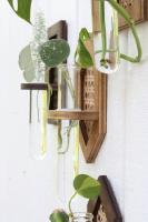 China Wall Hanging Boho Hydro Planter Wall Planter with Silk-screen Printing/Burned for sale