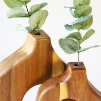 China Modern Design Style Pine Wood Tiered Flower Stand for Indoor Garden Plant for sale