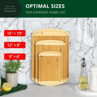 China Rectangle Bamboo Wood Cutting Board Set With Kitchen Accessories Included for sale