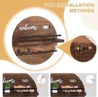 China Modern Style Wooden Key Holder for Wall Save Space and Add Charm to Entryway Hallway Kitchen Office for sale