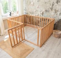 China OEM Eco friendly wooden Bed with Extra Protection Nursery bed Toddler Play bed Solid wood bed for sale