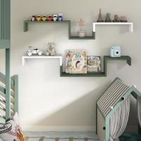 China Pet Cage Wall Storage Organizer Bookshelf Set of 3 Wooden Floating Shelves for Storage for sale